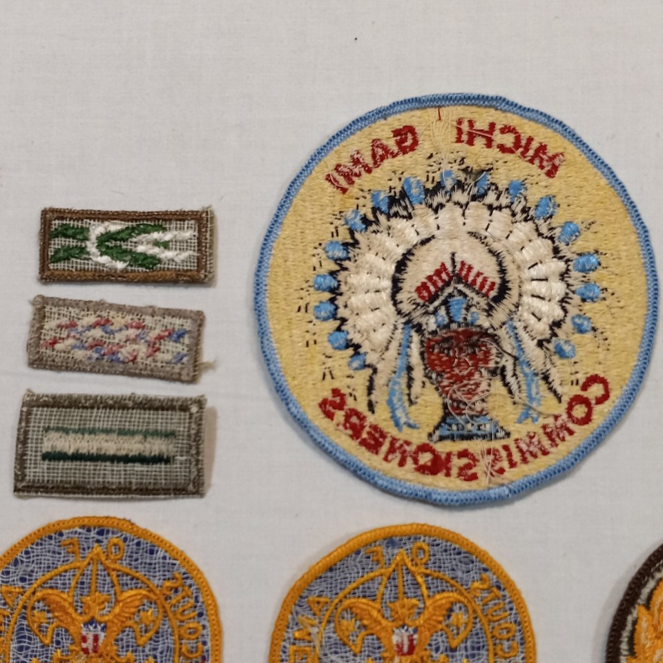 60s BSA Patch Lot Rank Asst Commissioners Michigami Universal Boy ...