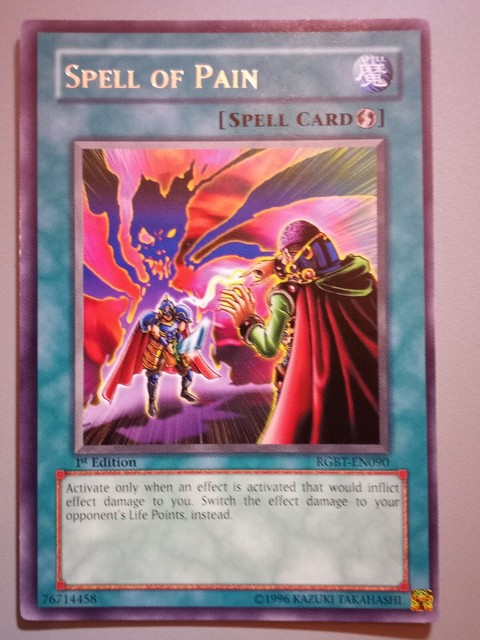 Yu-Gi-Oh! TCG Spell of Pain Raging Batle RGBT-EN090 1st Edition Rare ...