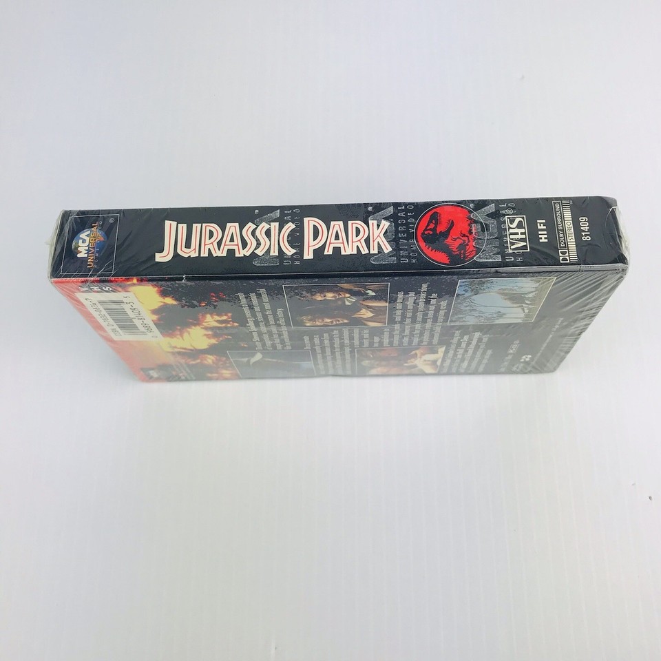Jurassic Park VHS Steven Spielberg MCA Universal Watermark 1993 BRAND ...