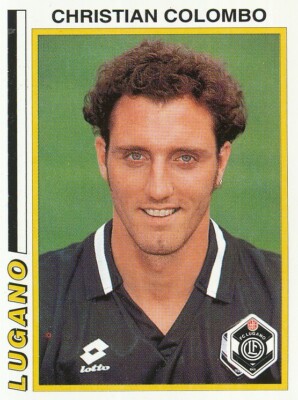 092 CHRISTIAN COLOMBO # SUISSE FC.LUGANO STICKER PANINI FOOTBALL 95 | eBay
