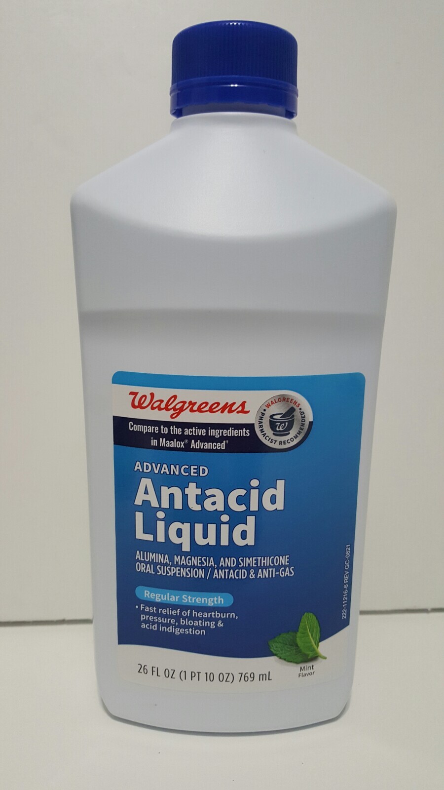 Antacid Liquid Walgreens 26 Oz Compare Maalox Advanced Mint Exp 10/2024 ...