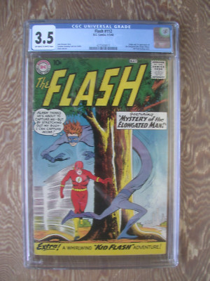 Flash #112 CGC 3.5 1960 1st appearance and origin of the Elongated Man ...