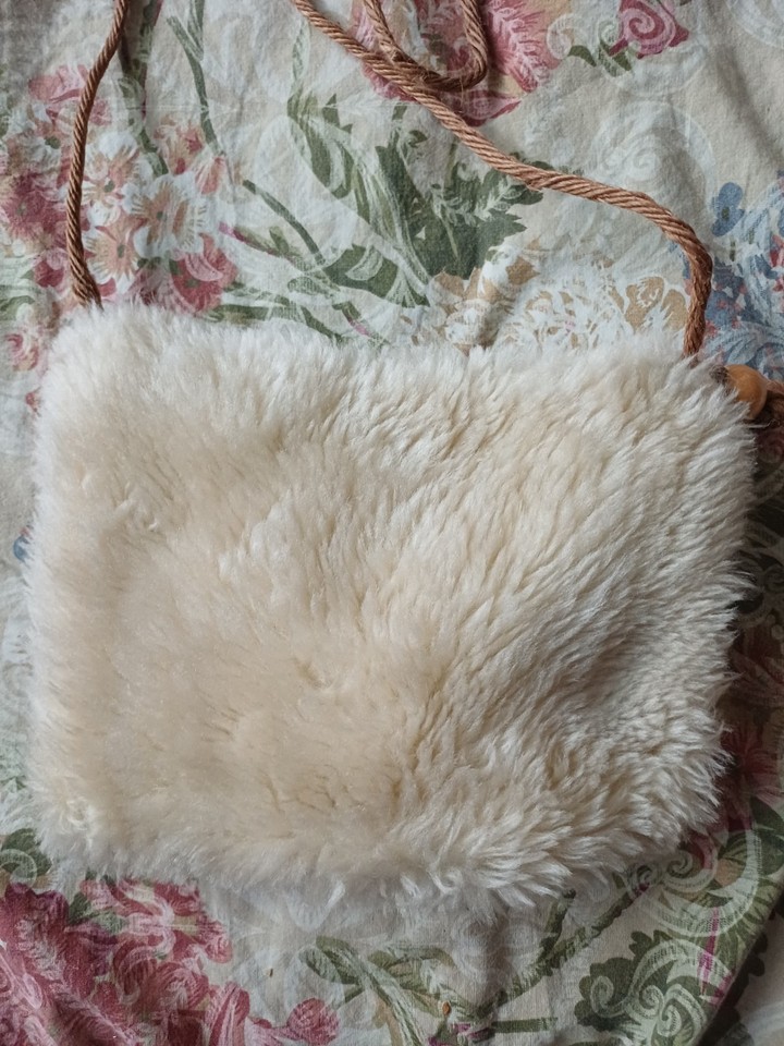 Vintage Children’s Hand Muff – Teddy Bear Face with Glass Eyes & Old ...