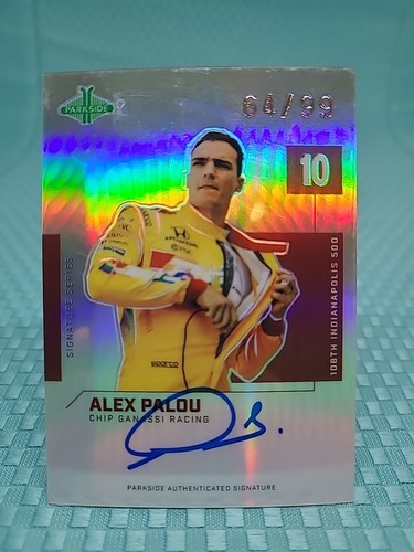 64/99 - 2024 Parkside Indycar Pacific Indy 500 Alex Palou Signature ...