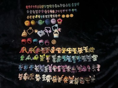 Littlest Pet Shop Lot LPS 58 mini figures, 52 teensies, and 18 ...