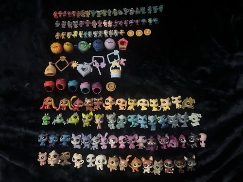 Littlest Pet Shop Lot LPS 58 mini figures, 52 teensies, and 18 ...