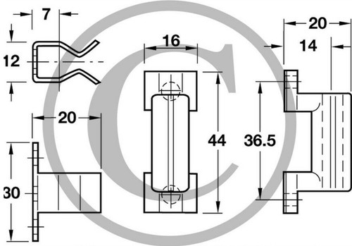 Spring Catch Plinth Clips 2pk =4 x pieces Kitchen Kick Board Caravan ...