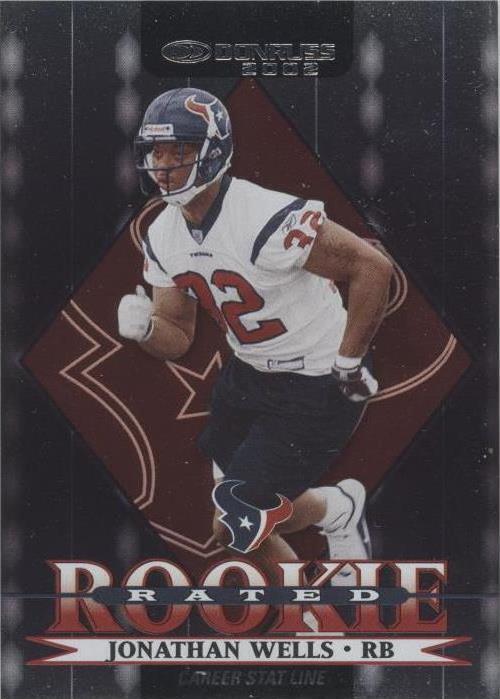 2002 Donruss - Rated Rookie Jonathan Wells #221 Career Stat Line /268 ...