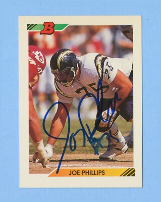 Joe Phillips - Signed/Autographed 1992 Bowman Card #49 - San Diego ...