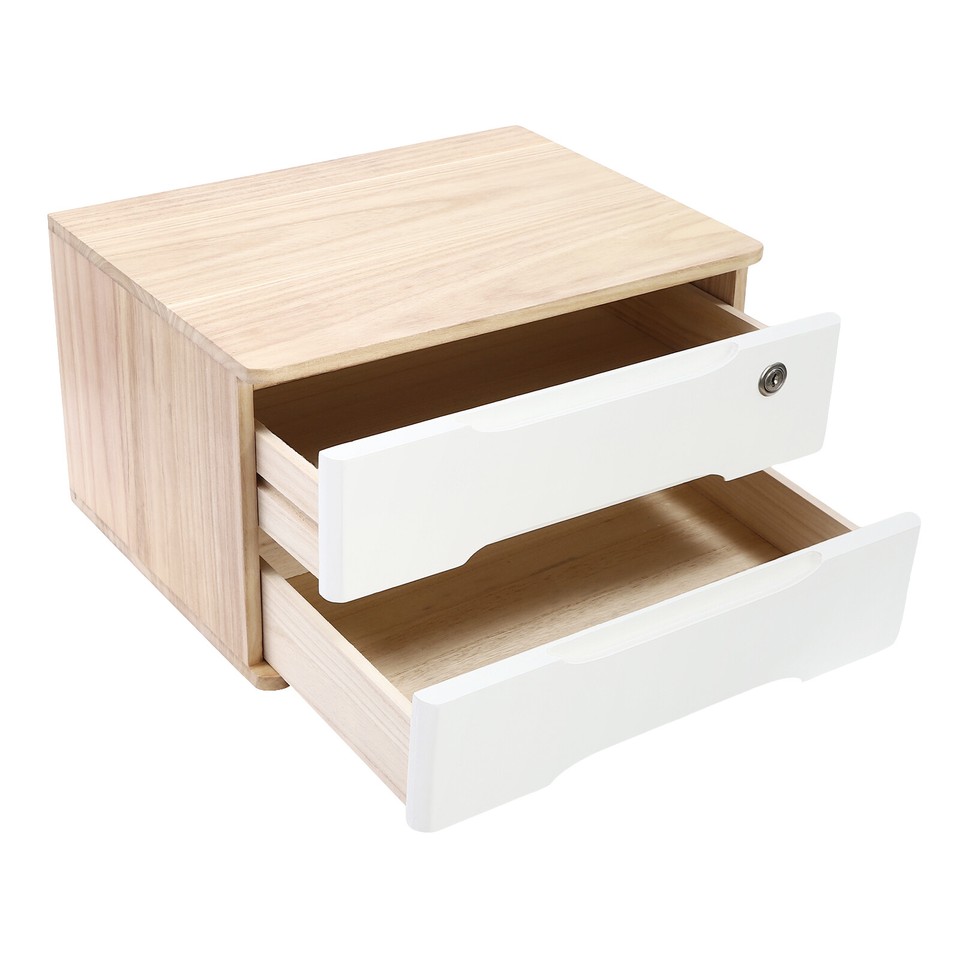 Wood Multi-layer Storage Box Household Desktop Drawer Storage Cabinet ...