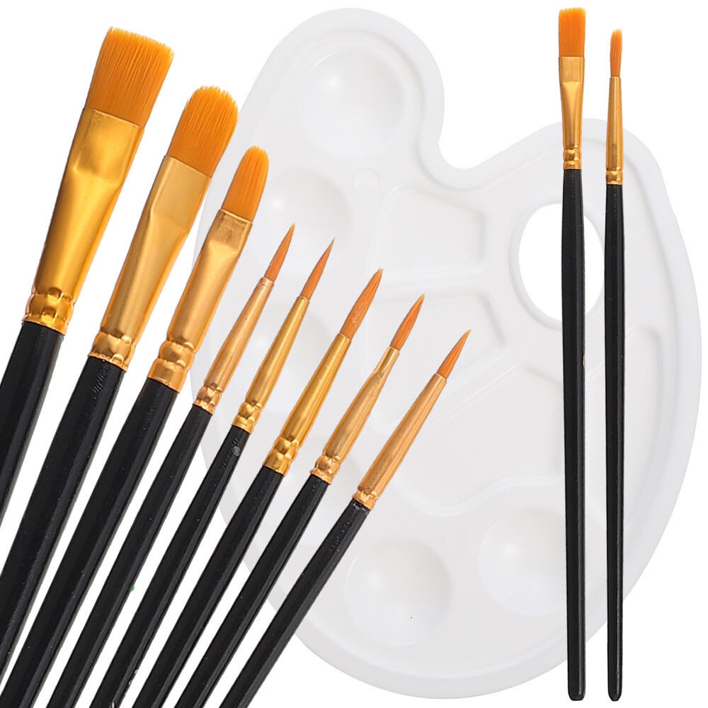 Fine Paint Brush Set Oil Painting Tools Detail Brushes Convenient | eBay UK