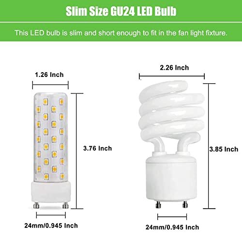 Gu24 Led Light Bulb Daylight Bright White 5000k6000k High Brightness ...
