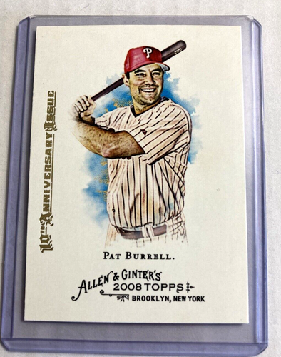 2017 Topps Allen and Ginter #286- PAT BURRELL 10th Anniversary Issue SP ...