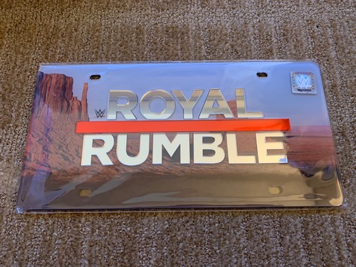 2019 WWE ROYAL RUMBLE ARIZONA LICENSE PLATE PHOENIX AXXESS SUPERSTORE ...