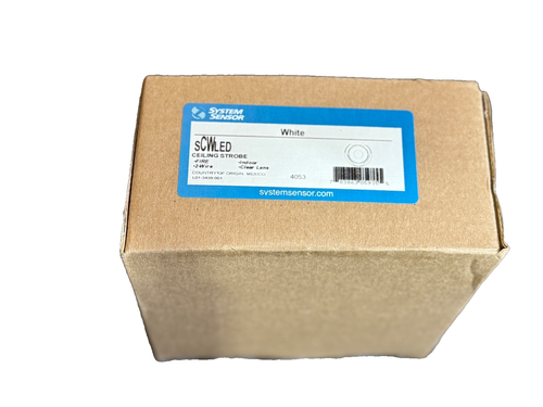 System Sensor SCWLED Fire Alarm Horn Strobe Ceiling White (NEW IN BOX) | eBay