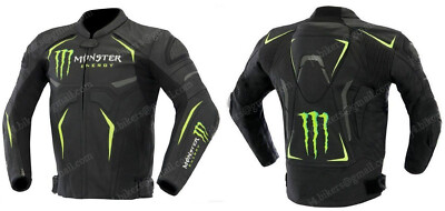 Mens Motorbike Leather Jacket Racing Biker MOTOGP Motorcycle Leather ...