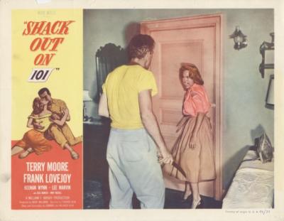 "SHACK OUT ON 101"-ORIGINAL LOBBY CARD-NOIR-TERRY MOORE-LEE MARVIN | eBay