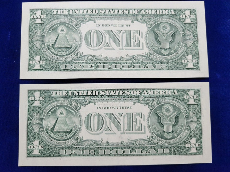 🌟 2003 $1.00 F-F Block FANCY "5809" TRUE TRINARY RADAR & REPEATER NOTE ...