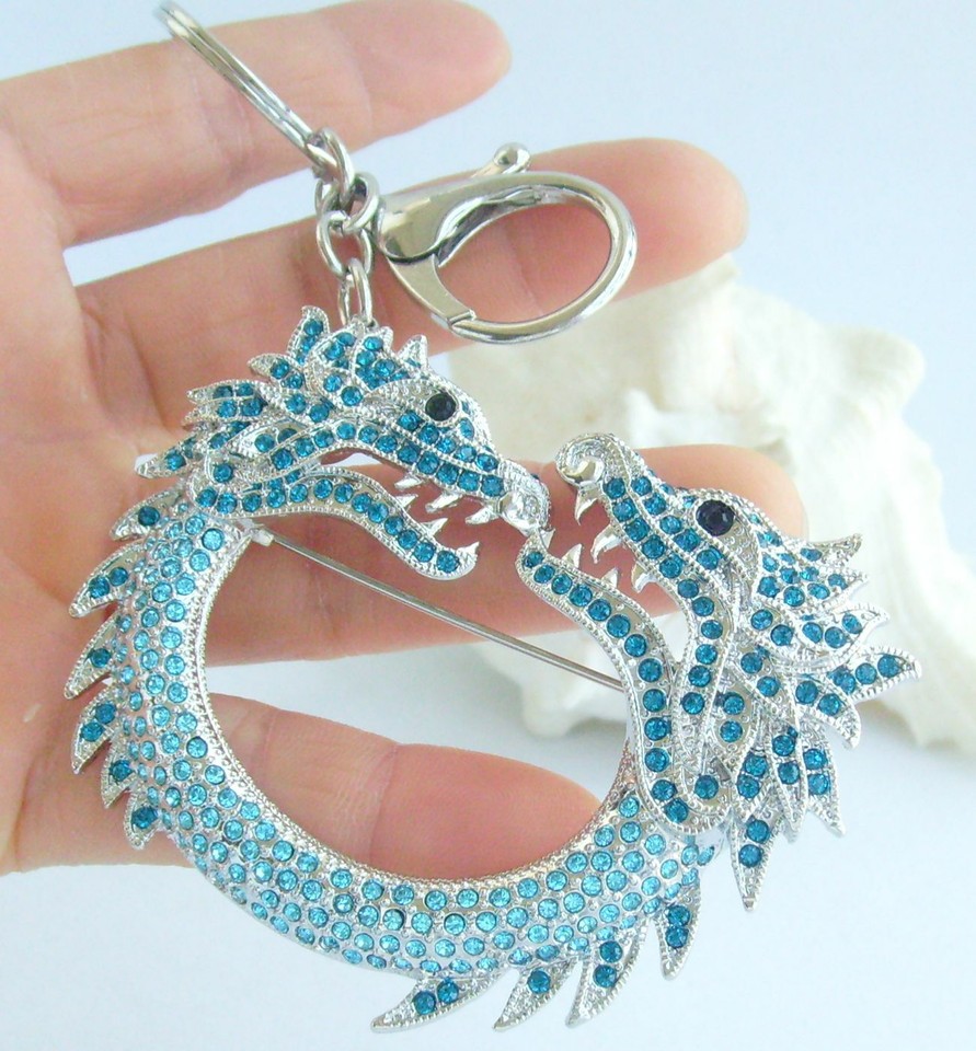 Unique Austrian Crystal Chinese Dragon Keychain Pendant 05007 | eBay