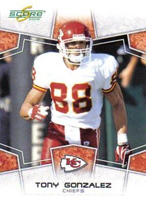 2008 Score #153 Tony Gonzalez Kansas City Chiefs HOF | eBay