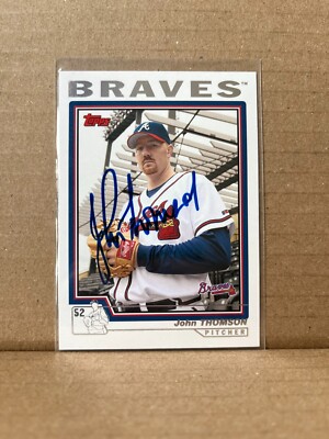 John Thomson In Person IP Hand Signed Auto Baseball Card | eBay