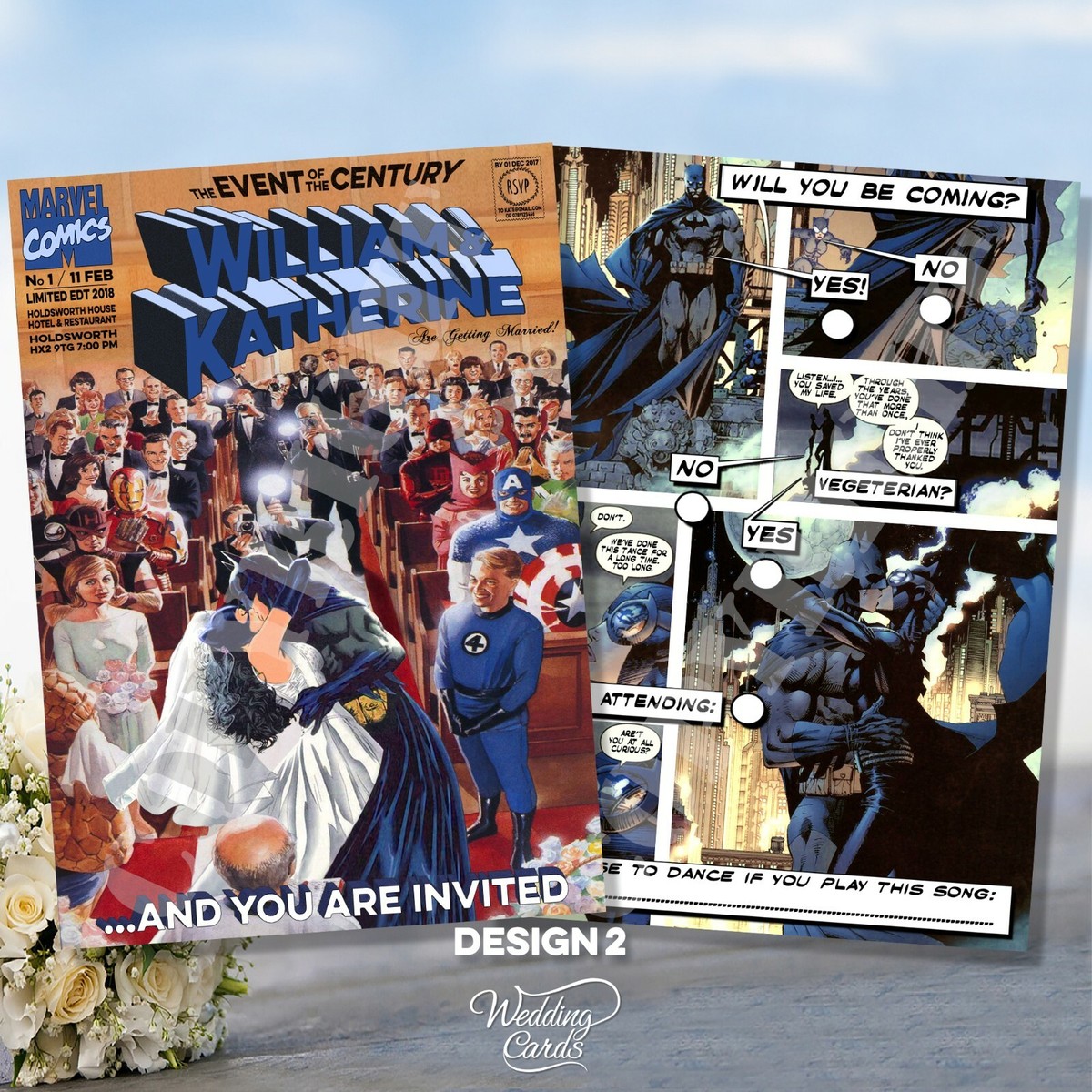Superhero Wedding Invitations
