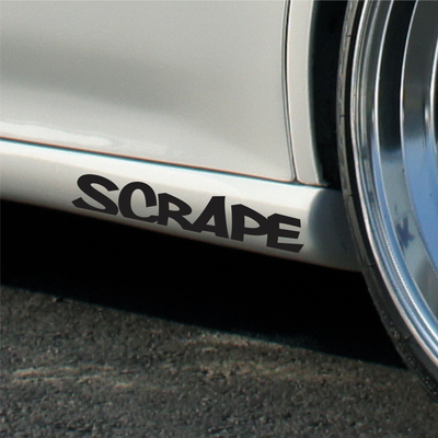 Scrape Bumper Sticker Vinyl Window Decal Car JDM Sticker Slammed ...