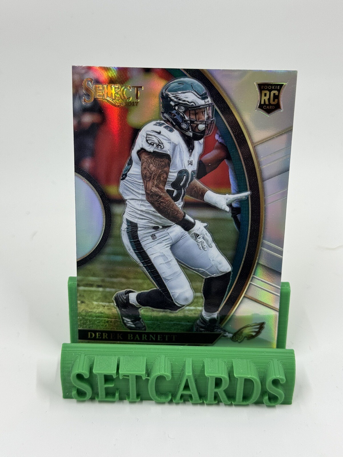 2017 Panini Select Concourse Silver Prizm Derek Barnett #93 Rookie RC ...