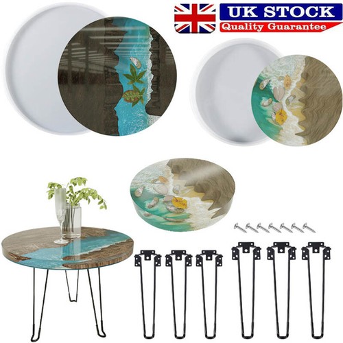 Large Round Table Resin Casting Mold DIY Epoxy Resin Silicone Making ...