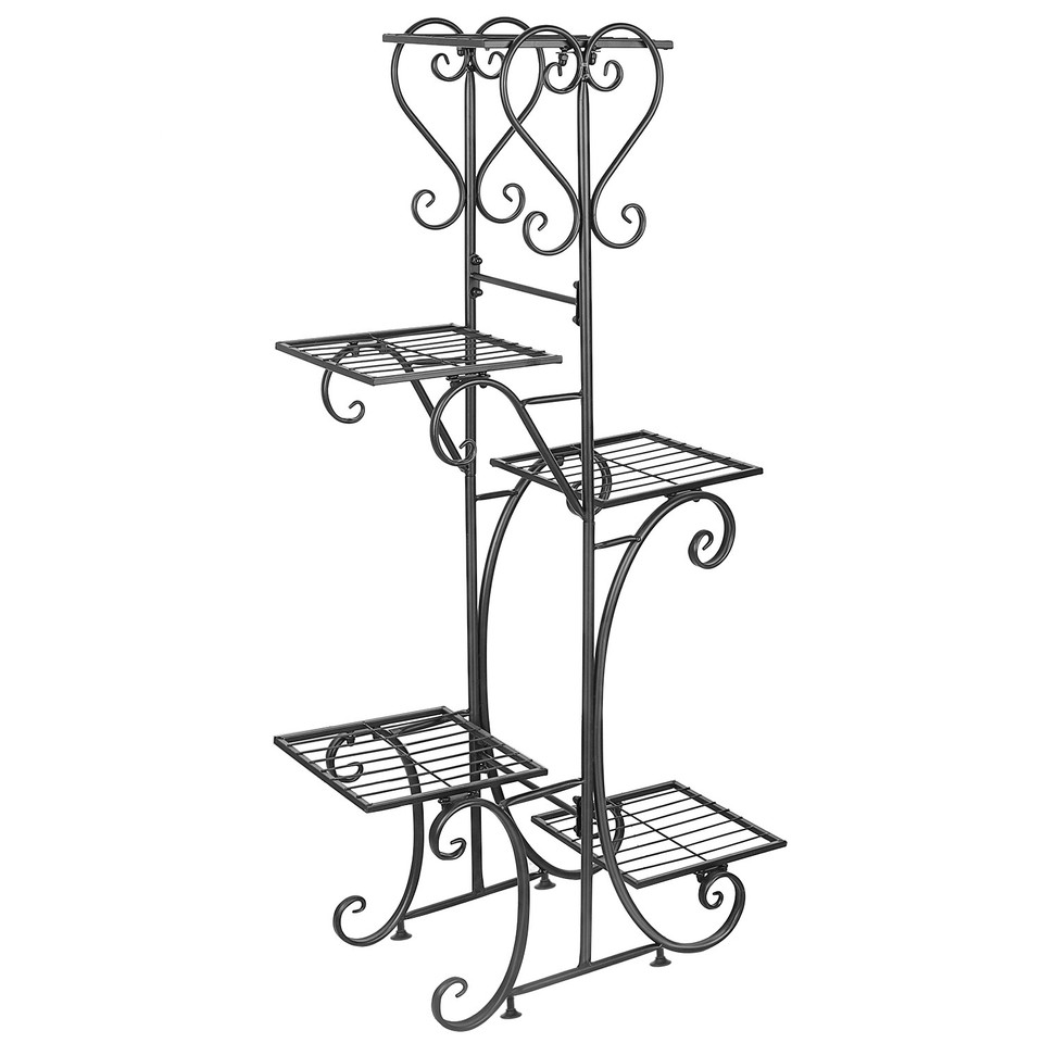 5 Tier Tall Plant Stand Rack Multiple Flower Pot Holder Shelf For ...