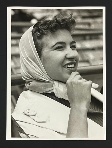 1959 Mrs Lou Lu Clinton MLB Baseball Wife Minneapolis Millers VTG Press ...