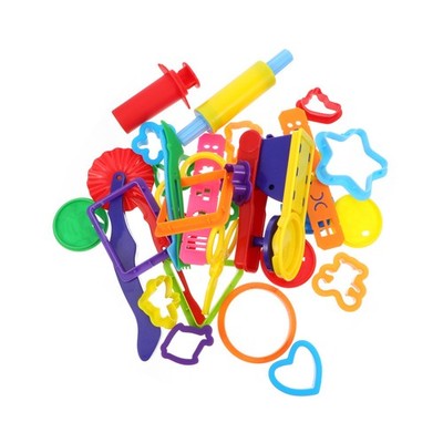 32 Pcs Kids Diy Tools Toys Triangular Circular Plasticine Moldss | eBay ...