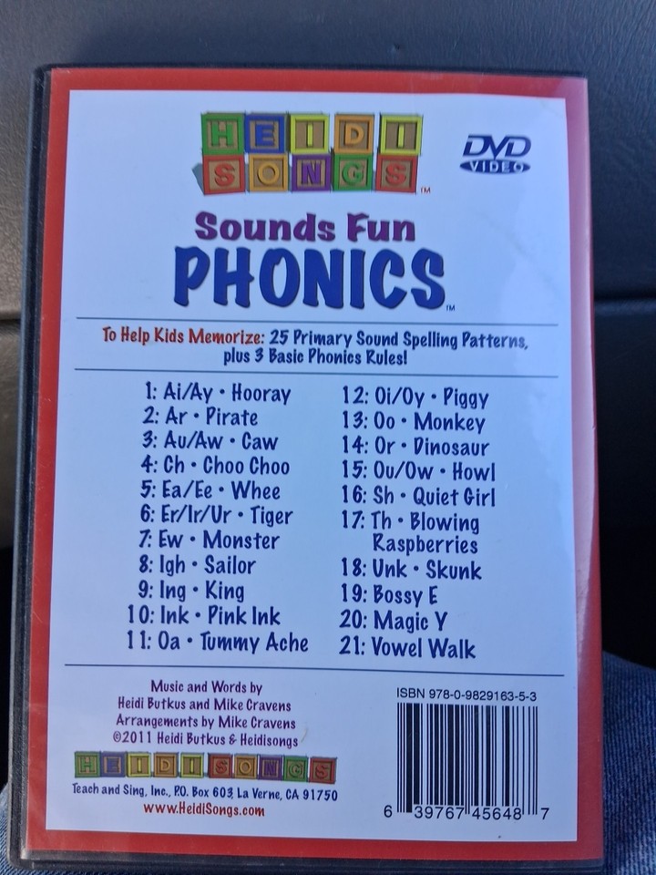 Sounds Fun Phonics (DVD, 2011) Heidi Songs (Educational/ Learning) OOP ...