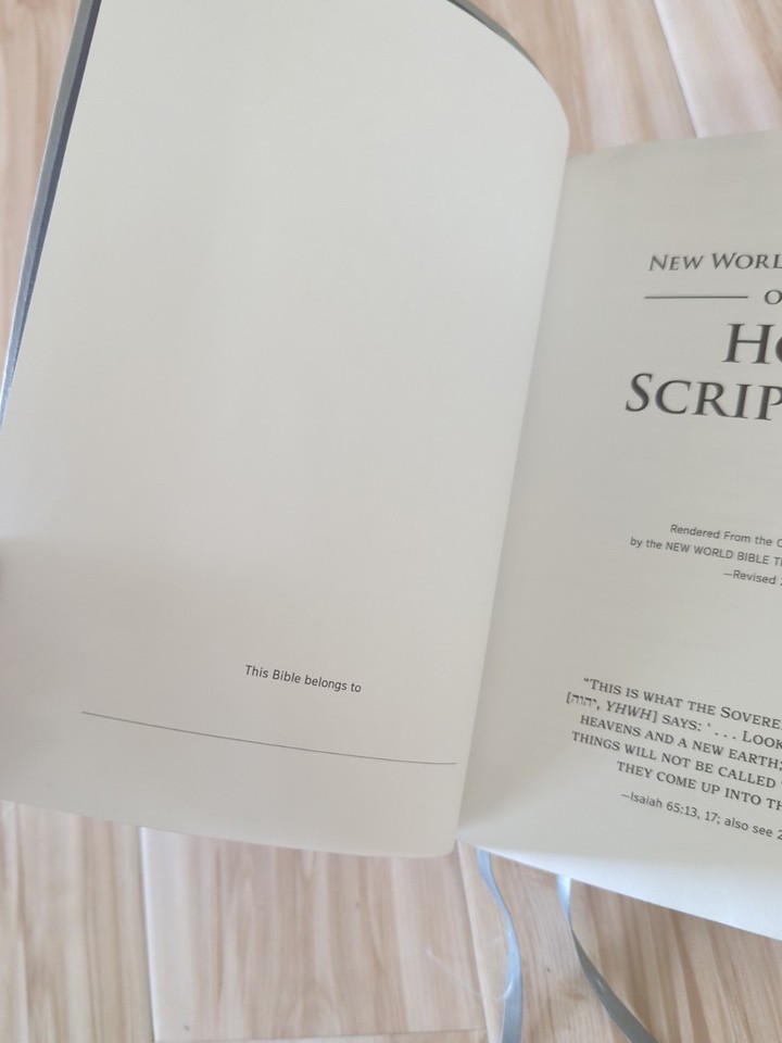 New World Translation Of The Holy Scriptures Large Print Silver Gray ...