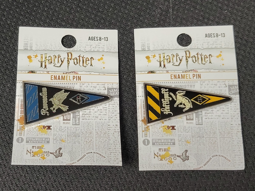 Harry Potter Enamel Pin Banner Pennant House Ravenclaw & Hufflepuff Lot ...
