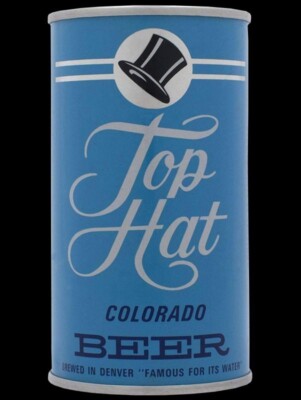 Top Hat Colorado Beer of Denver NEW DIECUT Sign 36" Tall USA STEEL XL ...