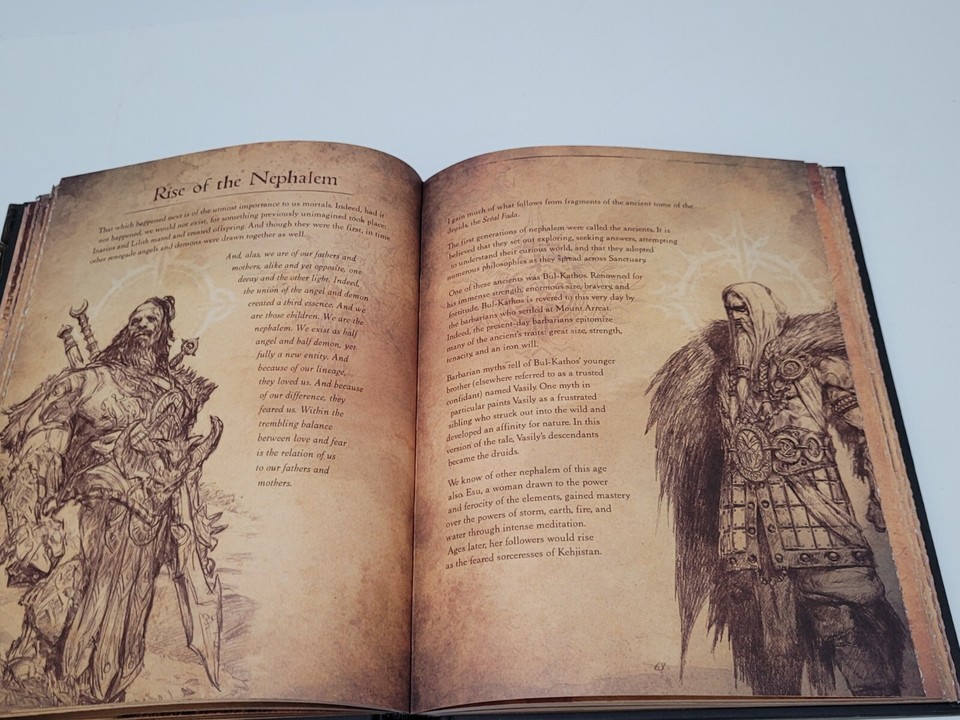 Diablo III: Book of Tyrael & Cain Blizzard Entertainment Hardcover With ...