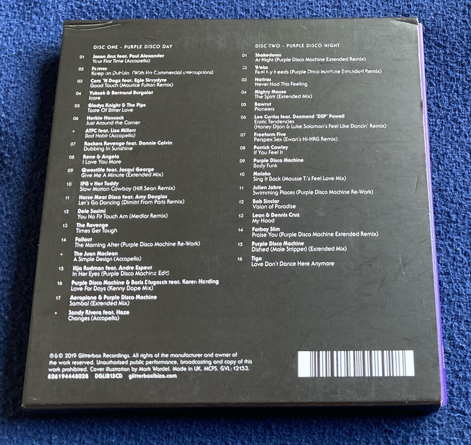 Discotheque by Purple Disco Machine 2 CD - Mega Rare - Glitterbox ...