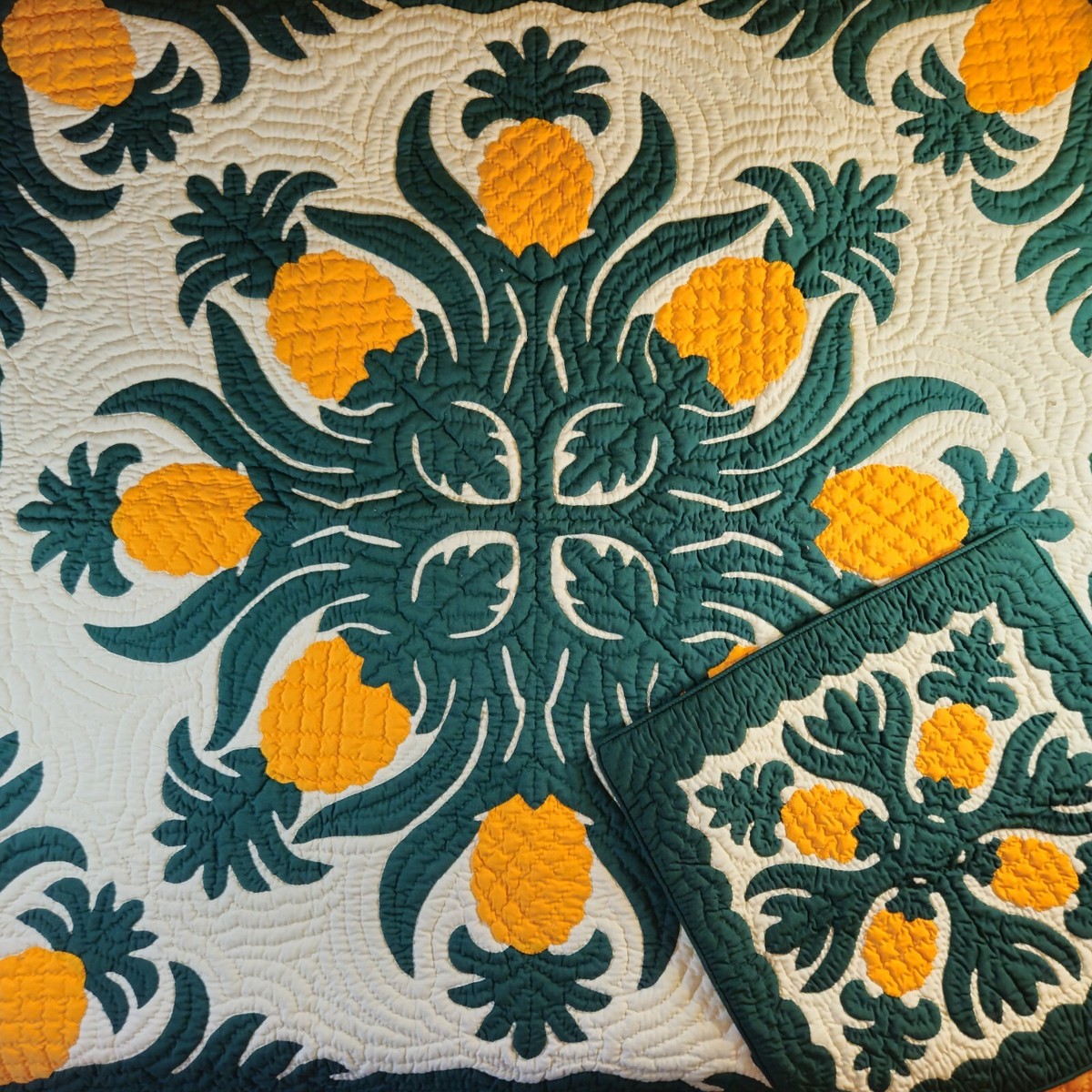 Hawaiian Pineapple Quilt Pattern Black Hawaiian Pineapple Pattern