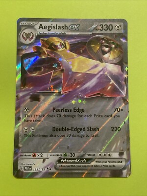 Holo Aegislash ex 135/182 Double Rare Paradox Rift Pokemon TCG | eBay