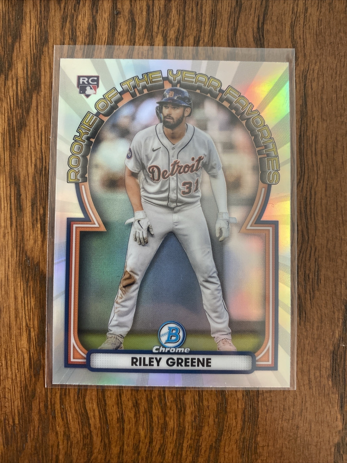 2023 Bowman Chrome Riley Greene Rookie of the Year Favorites RC #ROYF-6 ...