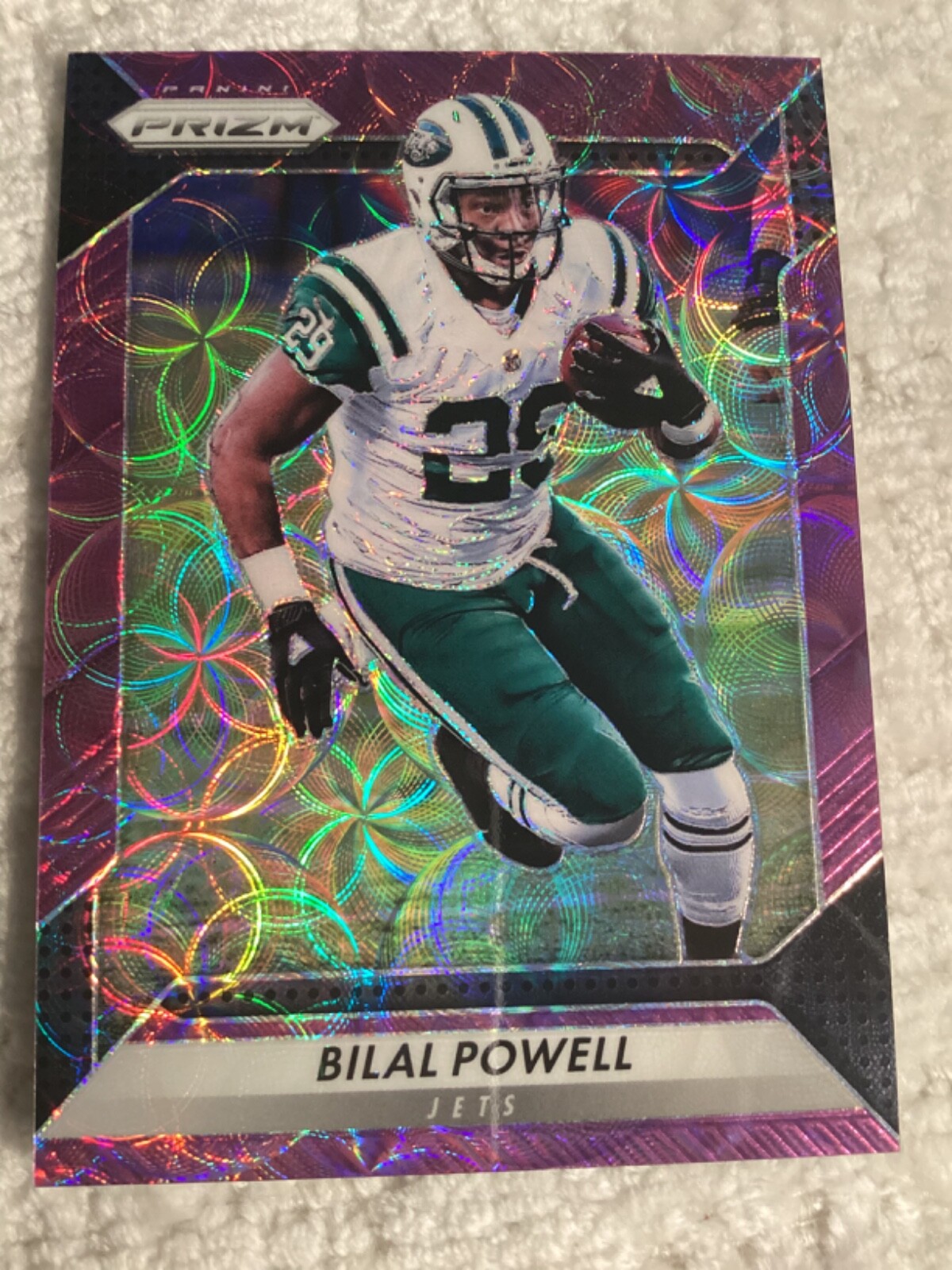 2016 Panini Prizm - Purple Scope Prizm #92 Bilal Powell /99 for sale ...