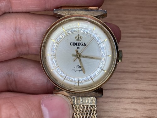 Vintage Jowissa Cimega Mens Mechanical Wrist Watch Parts Or Repair Gold ...