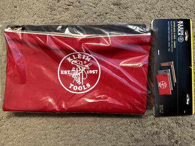 Klein Tools 4-Pack Tool Zipper Pouches - Brown/Black/Gray/Red (5141 ...