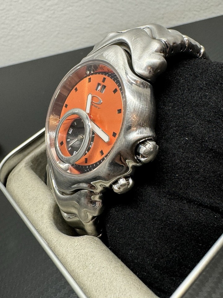 Oakley 10-163 Judge Gen 1 Copper Dial Chronograph Swiss Quartz Wrist ...