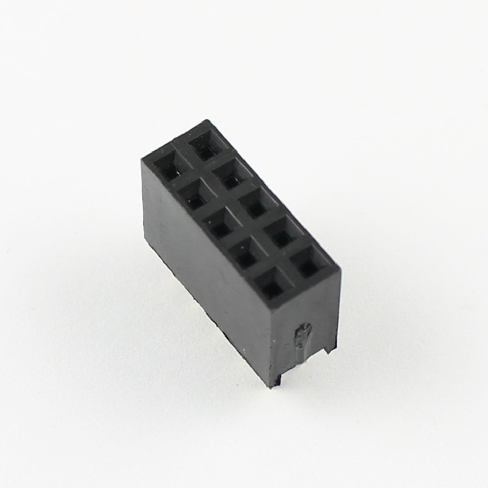 1000Pcs Pitch 2.54mm 2x5 Pin 10 Pin Female Double Row Straight Pin ...