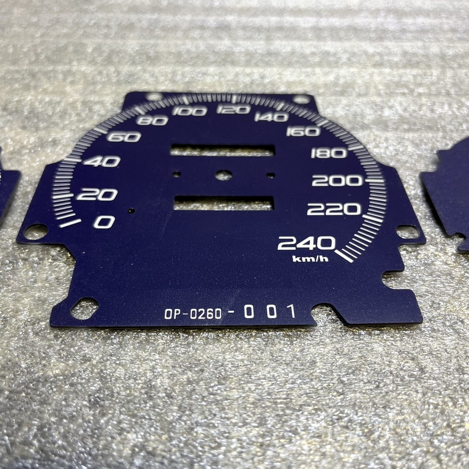Gauge Cluster Overlay Spoon Style 220 km/h 11k for 96-00 Honda Civic Si ...