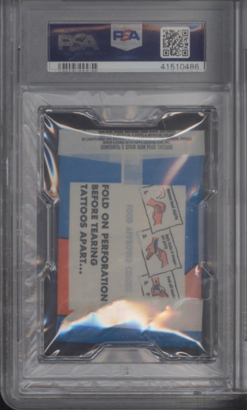 1971 Topps Tattoos Unopened Wax Pack - PSA MINT 9 - ONLY PSA 9 - RARE ...