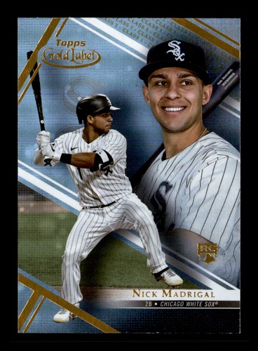 2021 Topps Gold Label #89 Nick Madrigal Rookie Card RC Chicago White ...