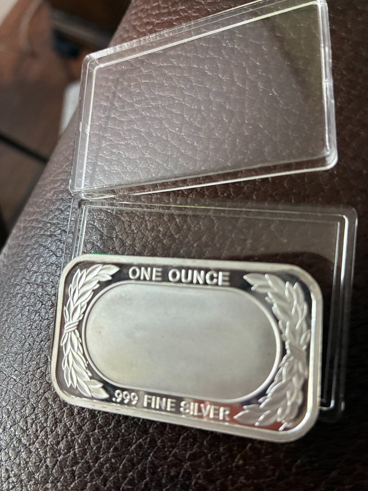 American Flag Silver Bar - 1 Oz .999 Fine Silver MINT IN PLASTIC-USA ...